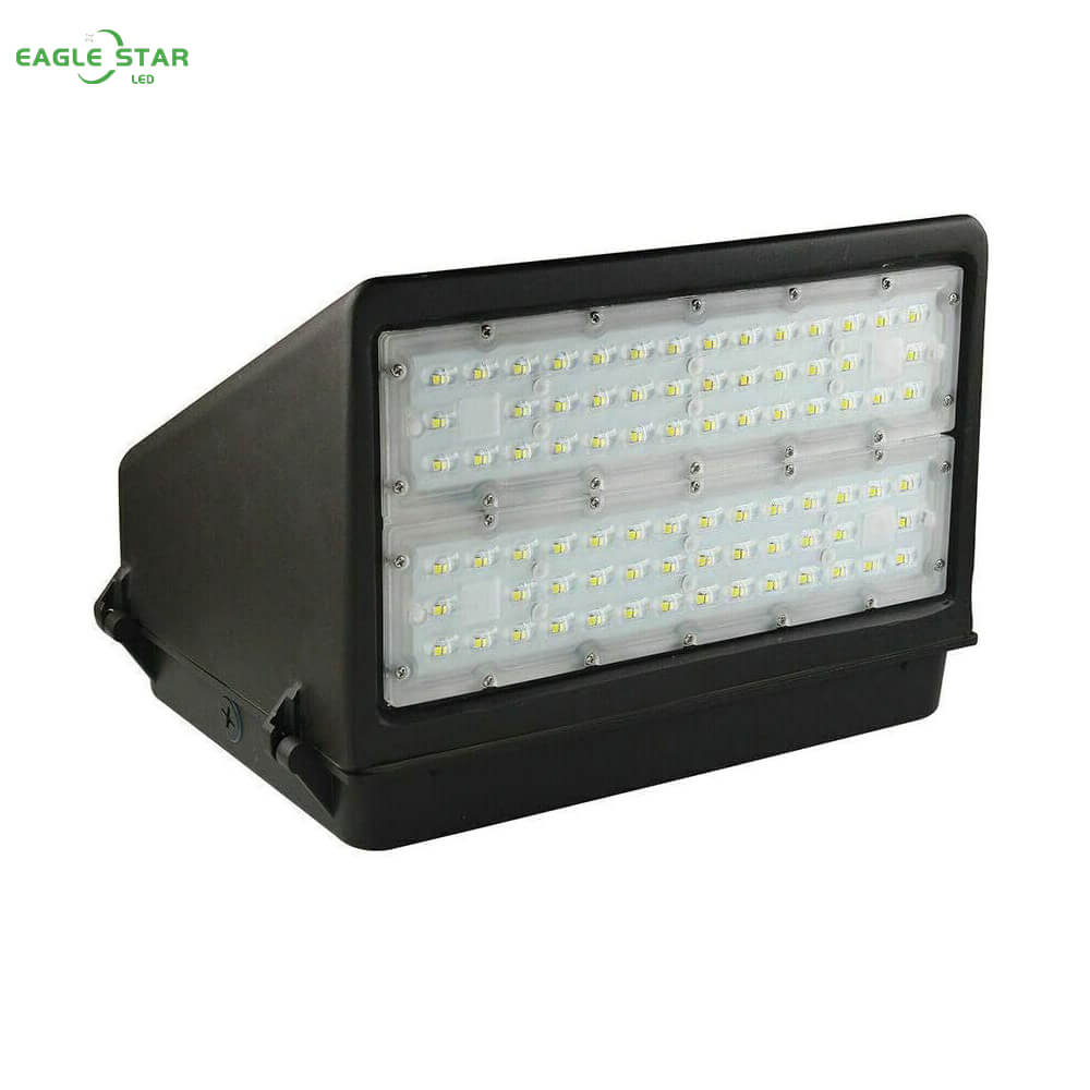 80W/100W LED Full Cut Off Wall Pack Light 10,400lm/13,000lm 5000K - Re ...